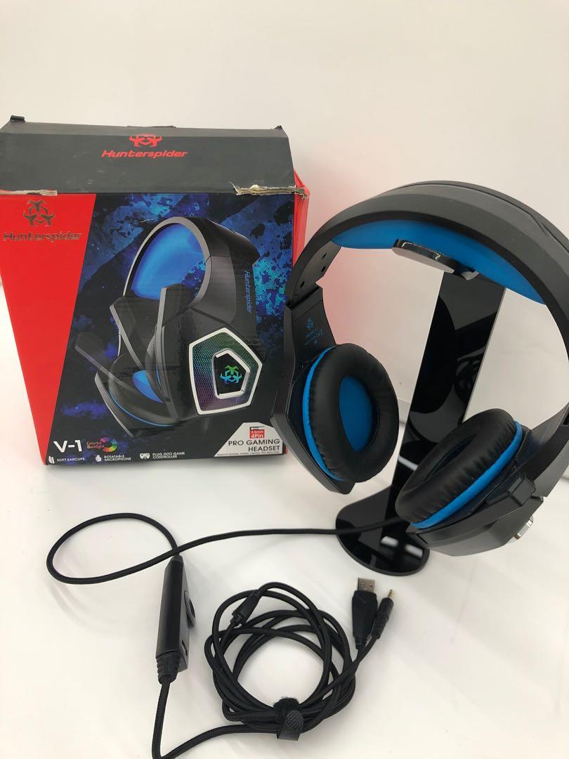 Hunter spider V-1 Pro Gaming Headset, Audio, Headphones & Headsets on ...