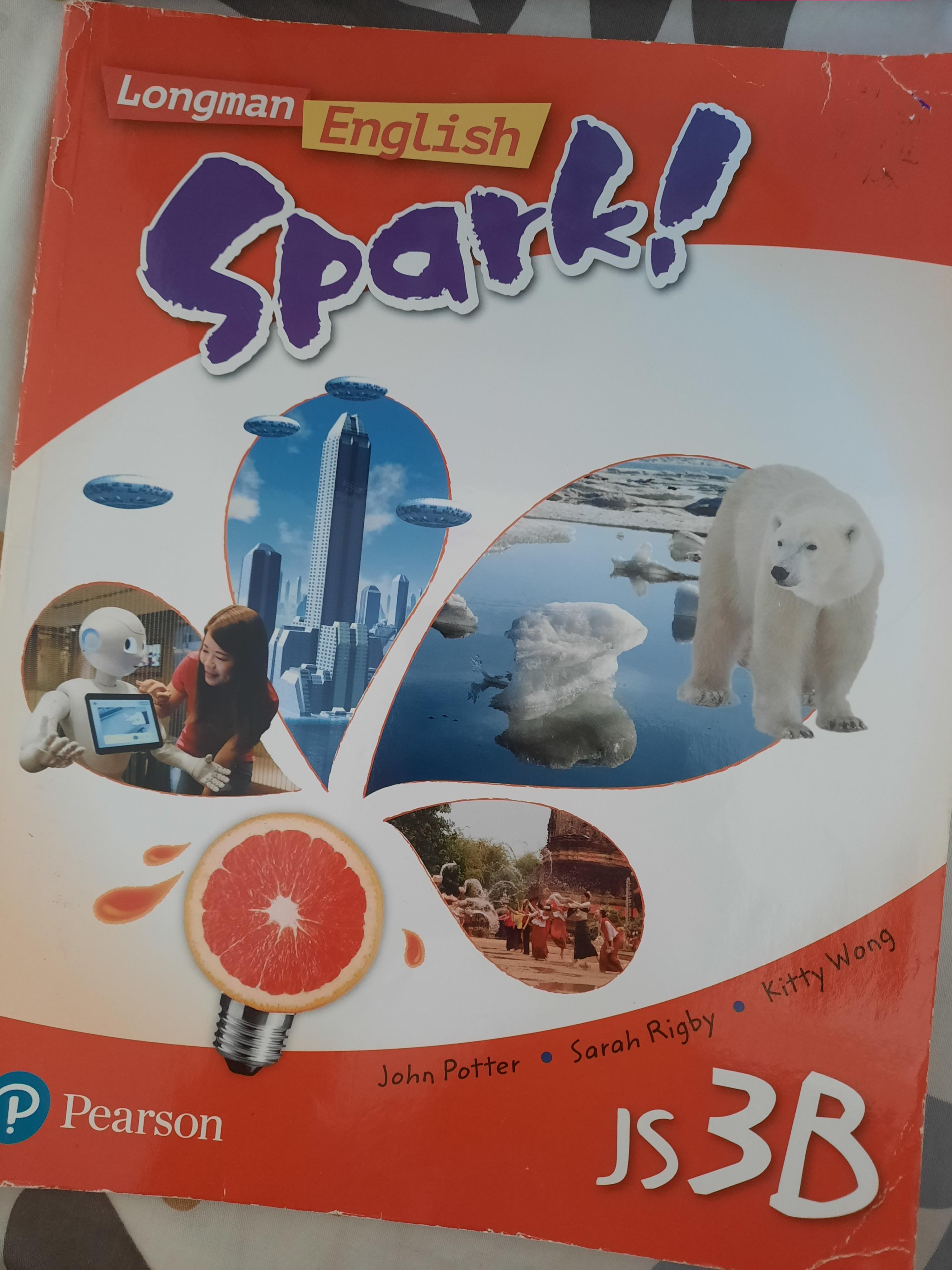 longman English spark js3b textbook＆workbook, 興趣及遊戲, 書本 & 文具, 教科書 ...
