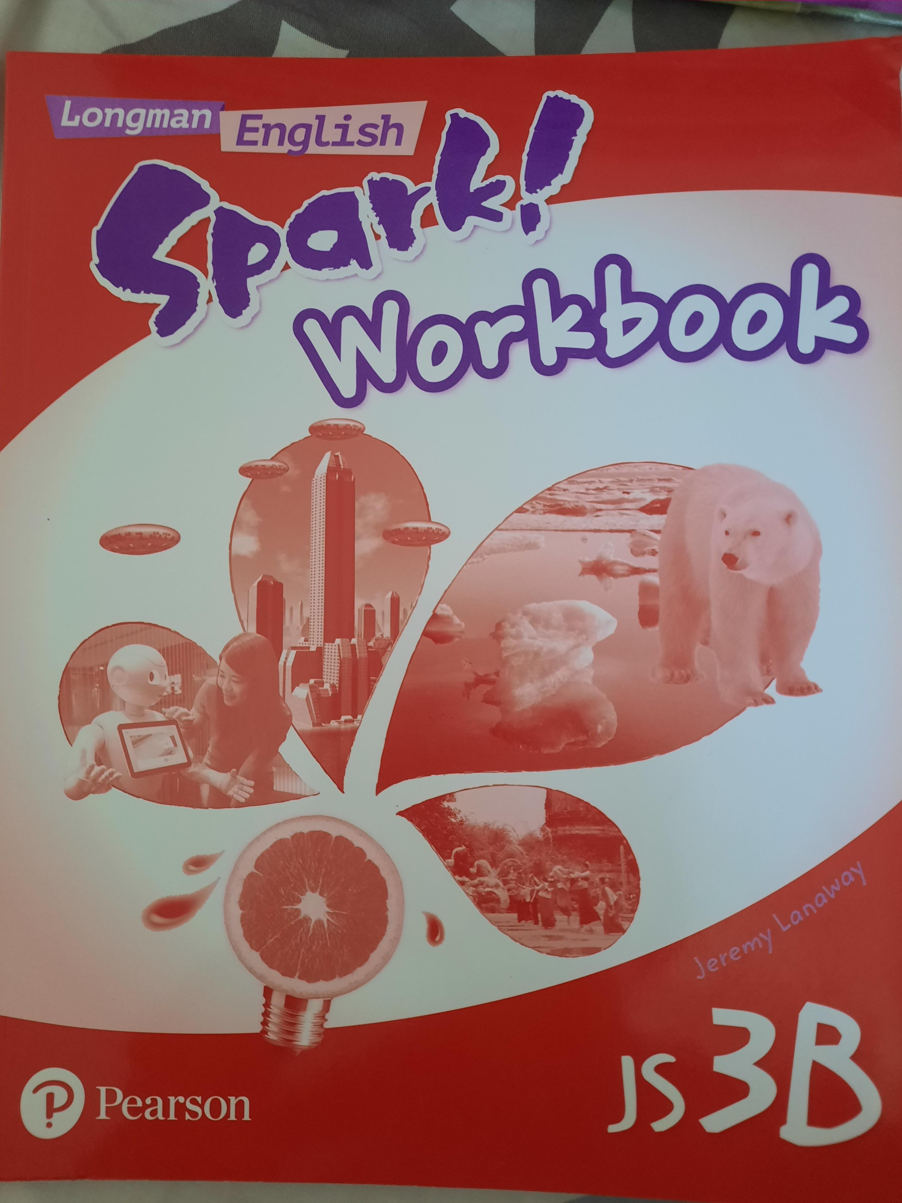 longman English spark js3b textbook＆workbook, 興趣及遊戲, 書本 & 文具, 教科書 ...