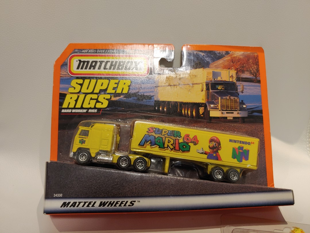 Matchbox super rigs truck Nintendo N64 super mario, 興趣及遊戲, 玩具 & 遊戲類 ...