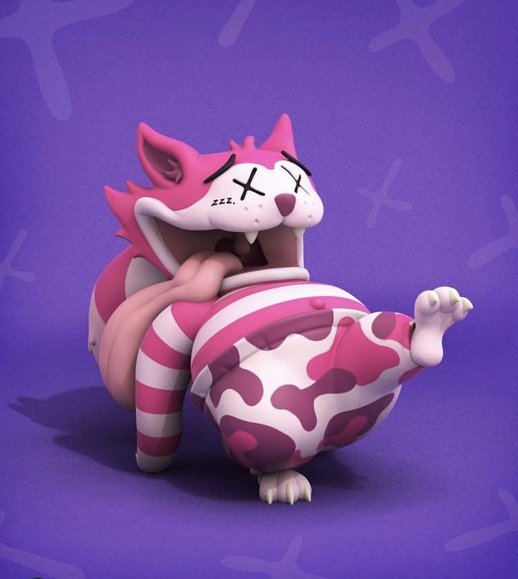 Mighty Jaxx Droopy Cat, 興趣及遊戲, 玩具 & 遊戲類 - Carousell