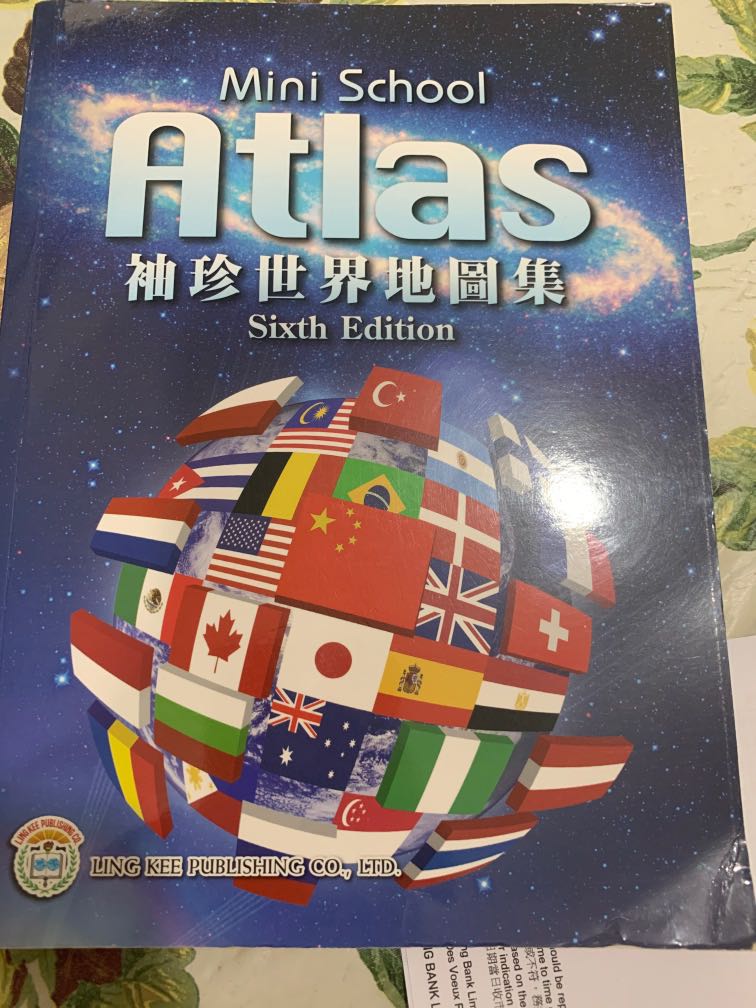 Mini school atlas sixth edition 袖珍地圖集, 興趣及遊戲, 書本 & 文具, 小朋友書 - Carousell