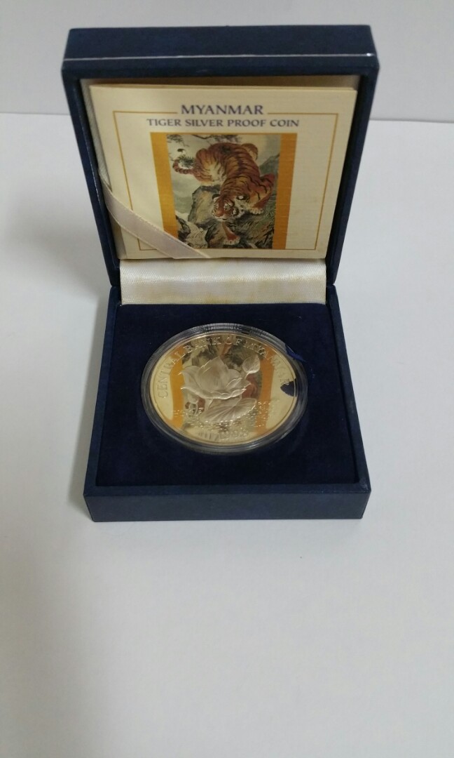 Myanmar Tiger Silver Coin, Hobbies & Toys, Memorabilia & Collectibles ...