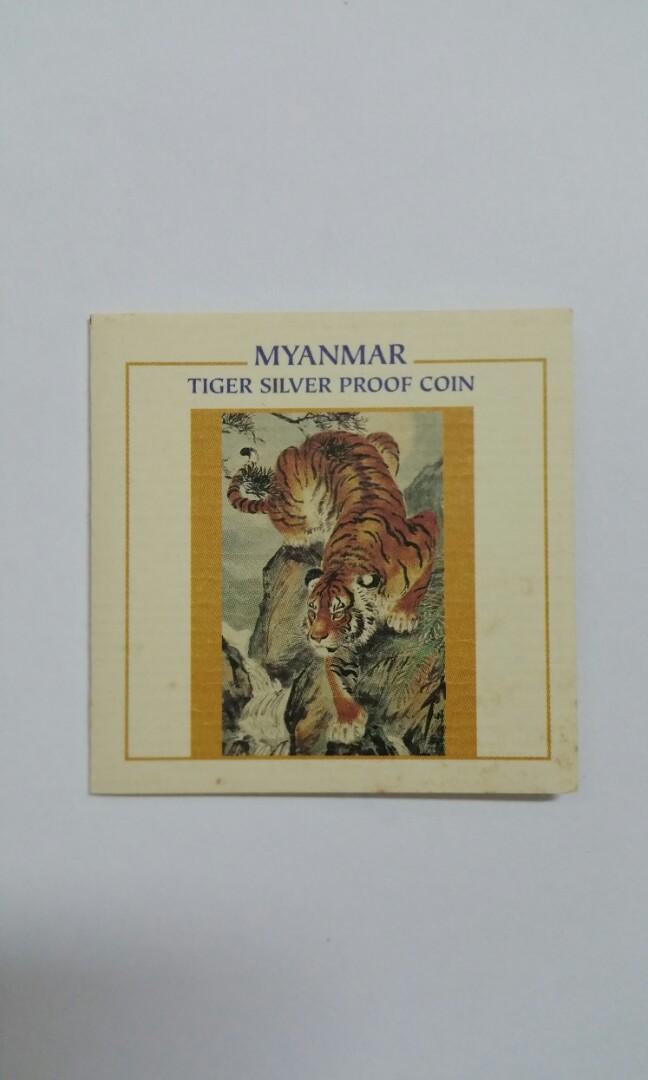 Myanmar Tiger Silver Coin, Hobbies & Toys, Memorabilia & Collectibles ...