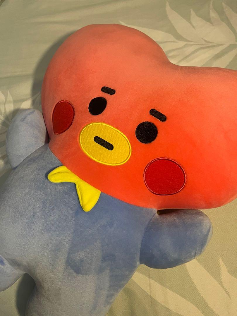 Official BT21 Hug Cushion ( Tata and Chimmy) 55cm, Hobbies & Toys, Toys ...