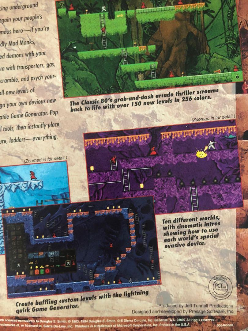 PC Game IBM DOS Win95 - Load Runner The Legend Returns (1994 - Sierra ...