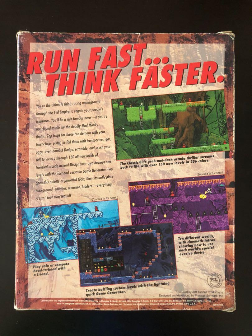 PC Game IBM DOS Win95 - Load Runner The Legend Returns (1994 - Sierra ...