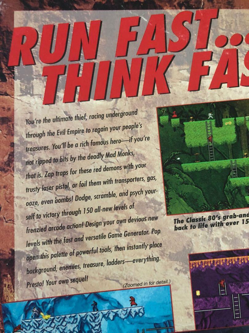 PC Game IBM DOS Win95 - Load Runner The Legend Returns (1994 - Sierra ...