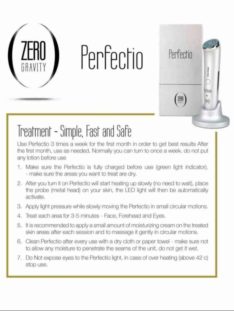 PERFECTIO ZERO GRAVITY (SILVER), Beauty & Personal Care, Face, Face ...