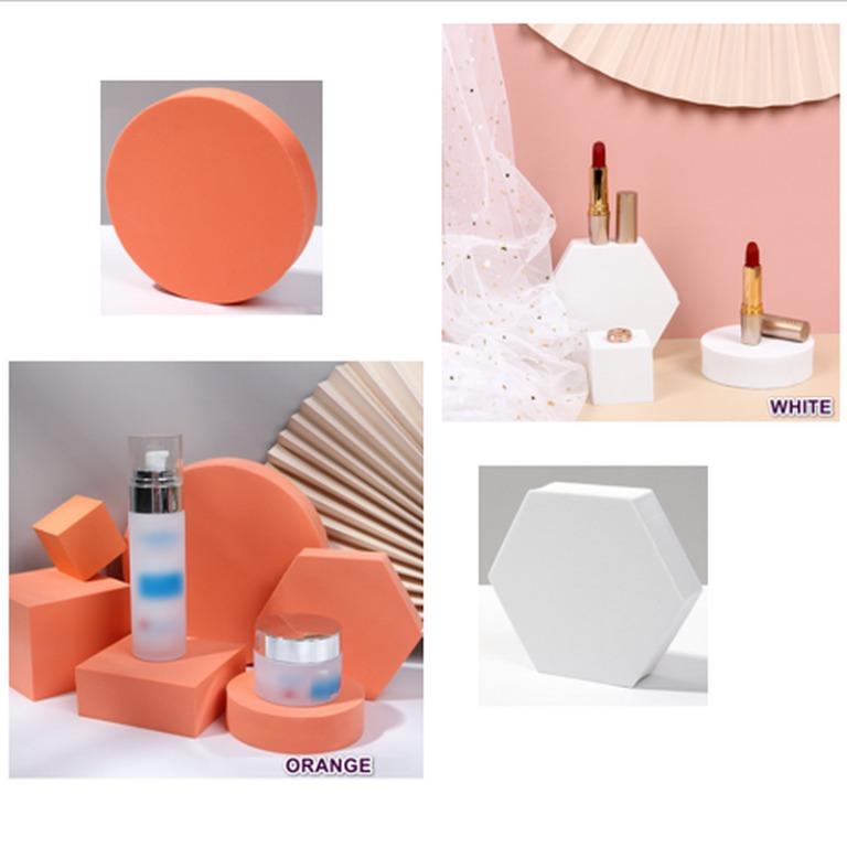 Polymer Foam / Geometric Cube Props 8 Shapes (White, Blue, Green ...