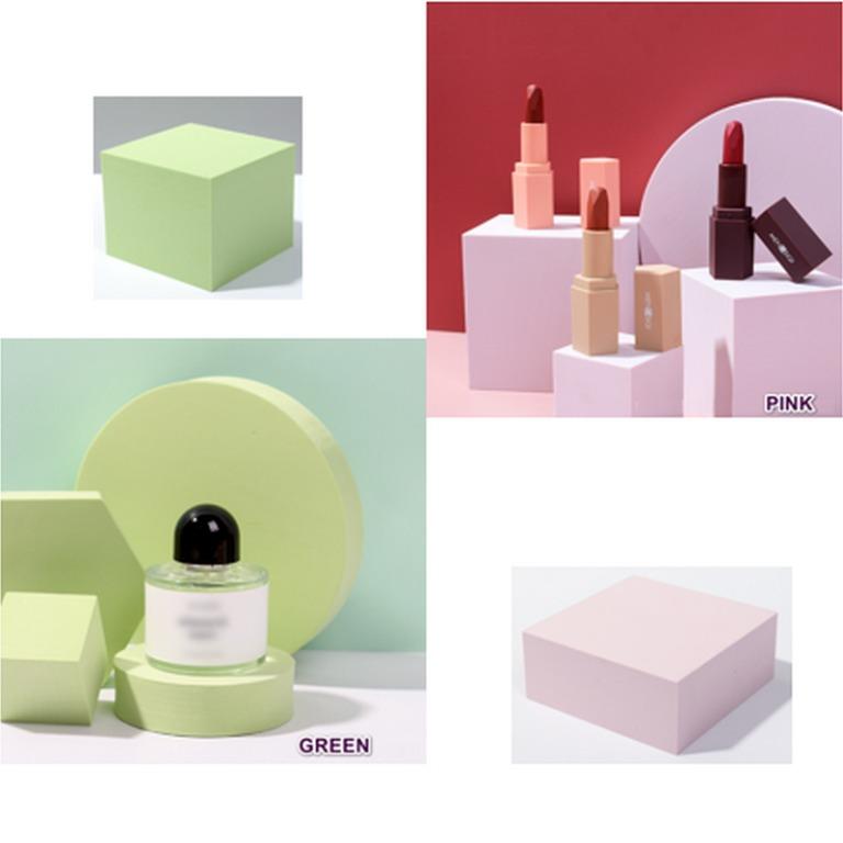 Polymer Foam / Geometric Cube Props 8 Shapes (White, Blue, Green ...