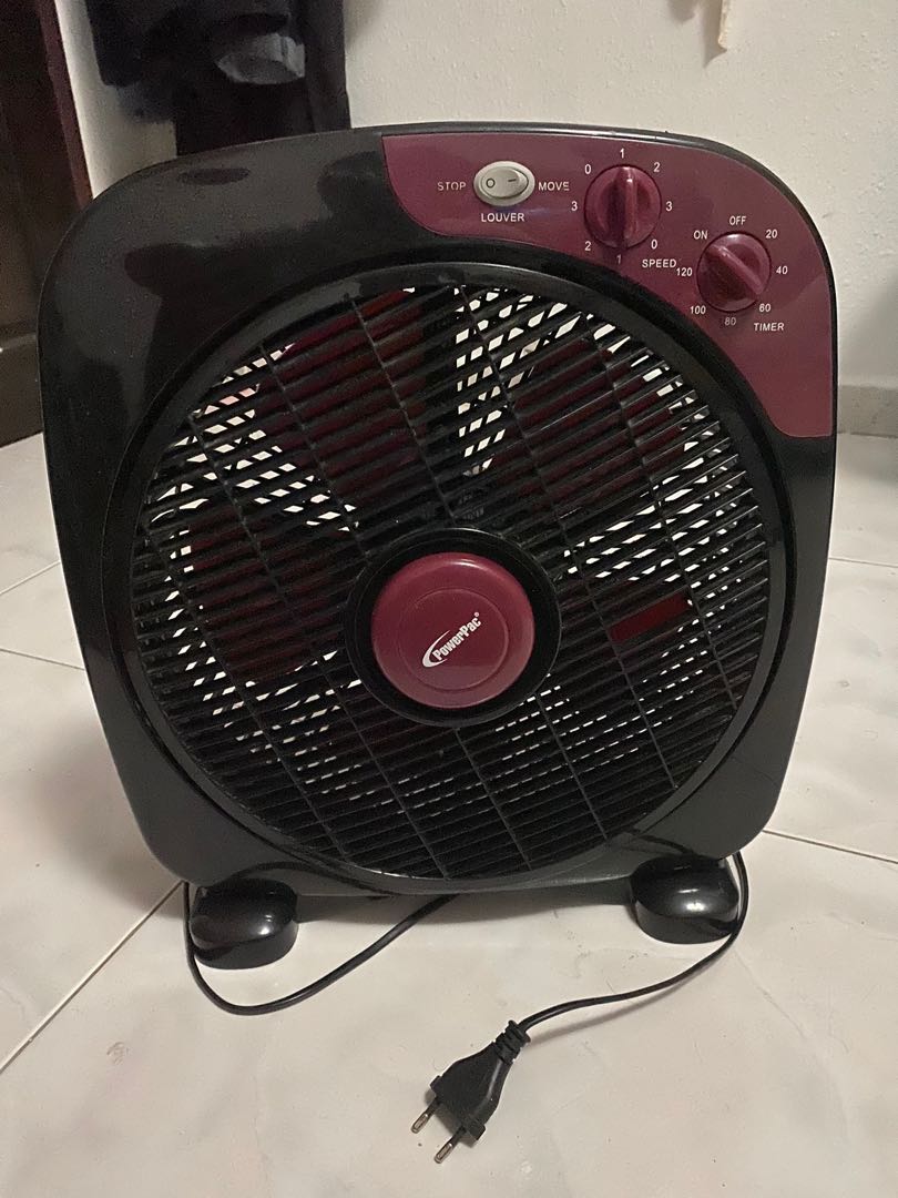 Powerpac Box Fan, Furniture & Home Living, Lighting & Fans, Fans on ...