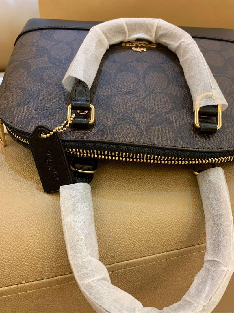 Ready Stock authentic Coach Mini Sierra 27583 27581 dark brown mini ...