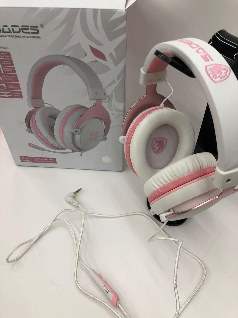Sades Mpower Angel Edition, Audio, Headphones & Headsets on Carousell