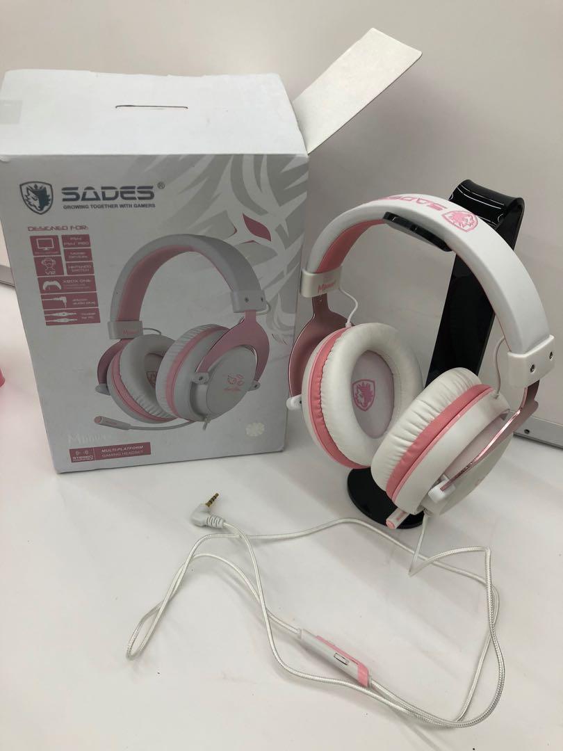 Sades Mpower Angel Edition, Audio, Headphones & Headsets on Carousell