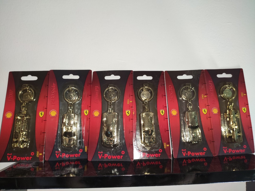 Shell ferrari keychains full set, Hobbies & Toys, Toys & Games on Carousell