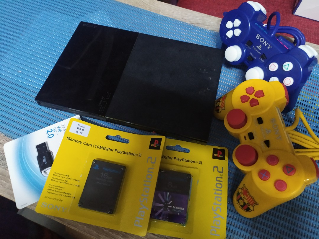 SONY PS2 MODDED + SPECIAL CUSTOM JOYSTICK, Video Gaming, Video Game ...