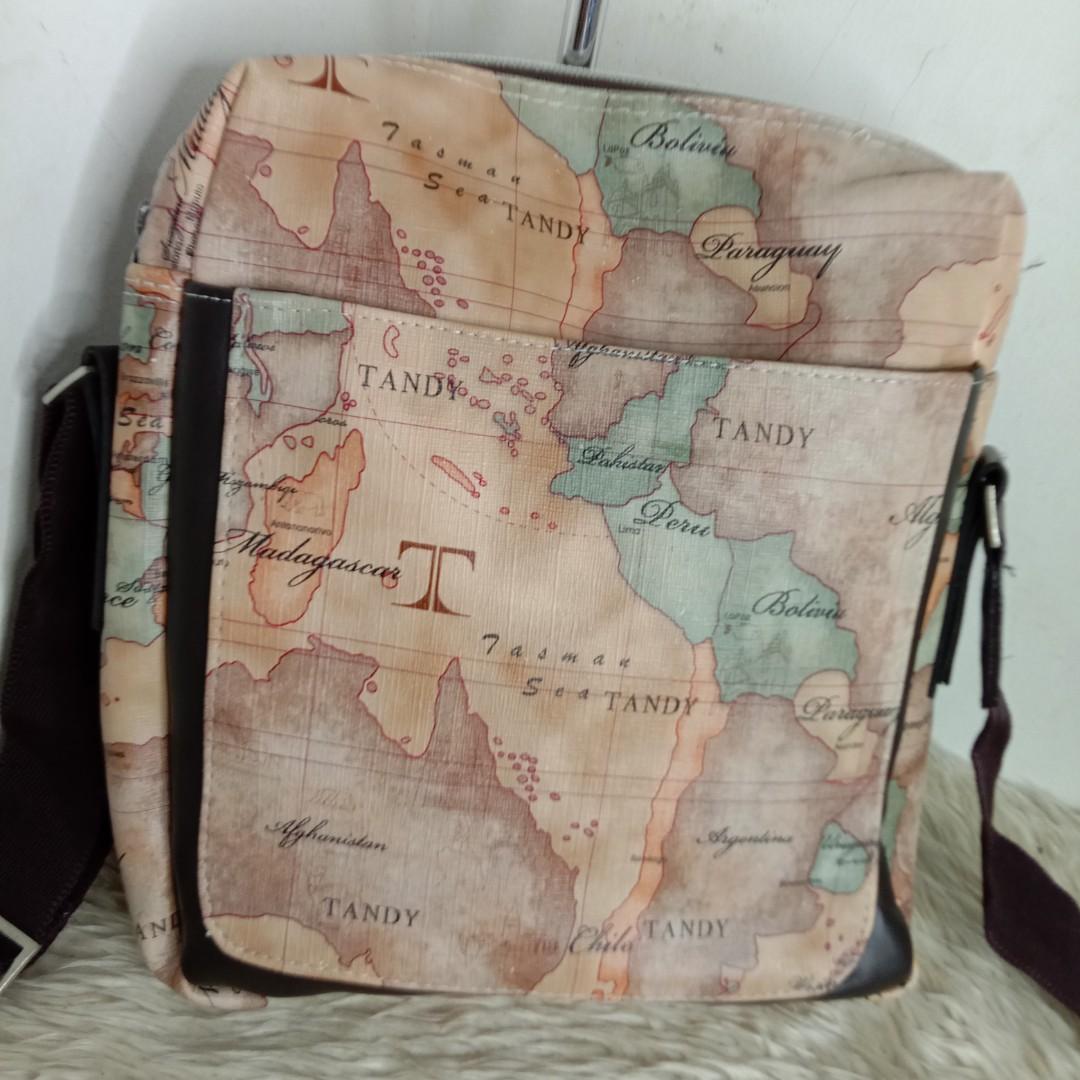Tandy Map Sling Bag, Women's Fashion, Bags & Wallets, Cross-body Bags ...