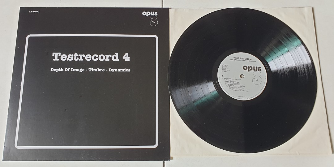 Test Record 4 ~ Depth Of Image - Timbre - Dynamics ( OPUS 3 ) LP ...