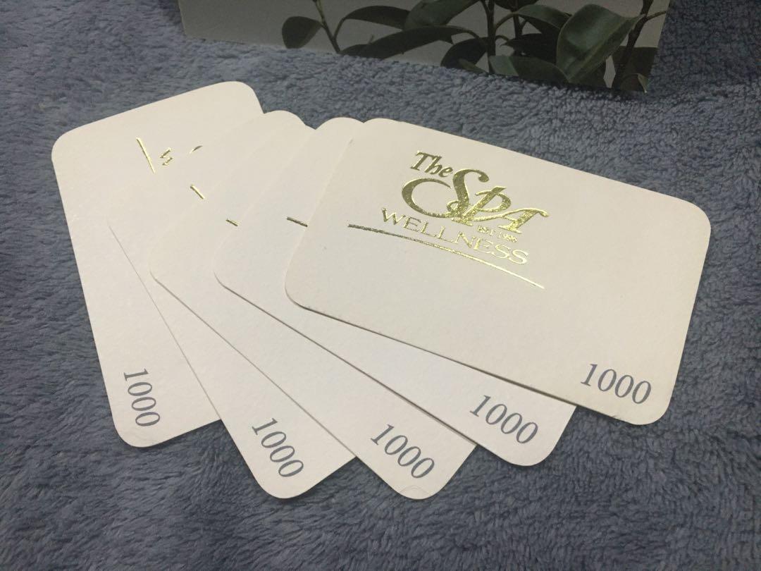 The Spa GC P1000 Denomination Gift Certificate, Tickets & Vouchers ...