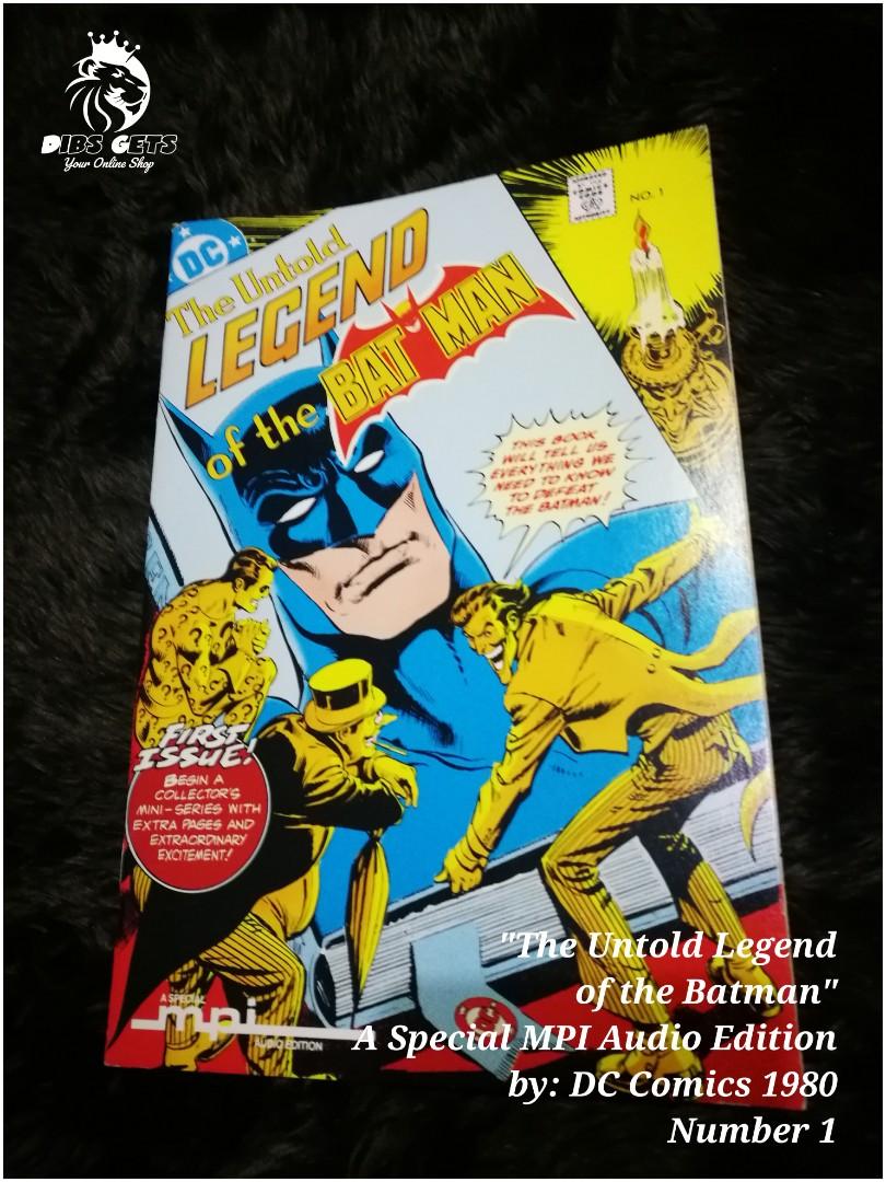 "The Untold Legend of the Batman" A Special MPI Audio Edition by: DC Comics 1980 Number 1 ...