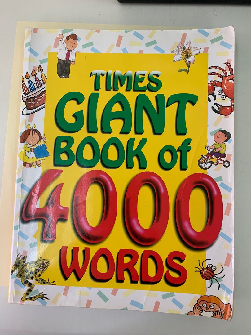 Times Giant Book of 4000 Words, 興趣及遊戲, 書本 & 文具, 兒童書籍 - Carousell