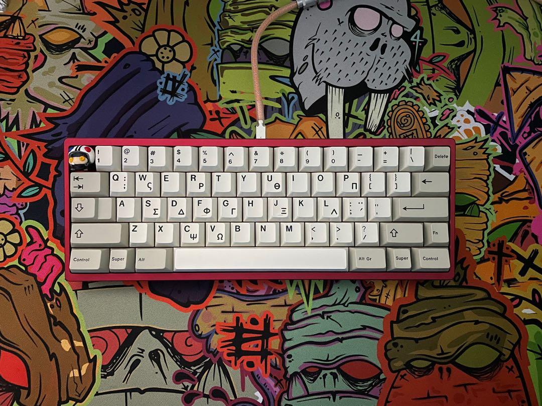 UTD356mini custom mechanical keyboard O ring gasket mounted in WK ...