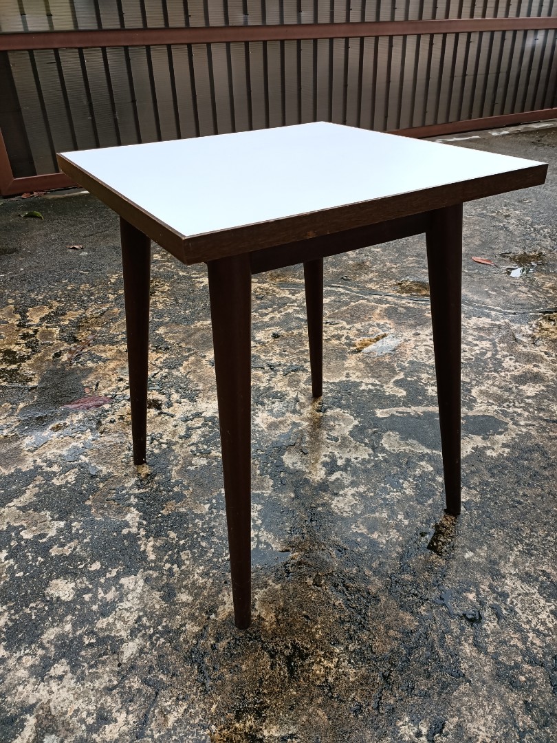 Vintage pencil legs square tables, Hobbies & Toys, Memorabilia ...