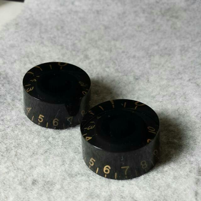 Volume & Tone Control Knobs (Black with Gold Numberings), Hobbies ...