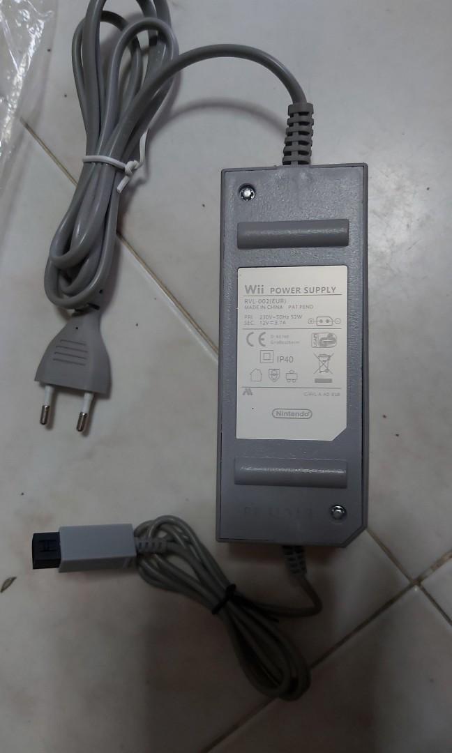 Wii power supply power adapter Nintendo Wii console system, Hobbies ...
