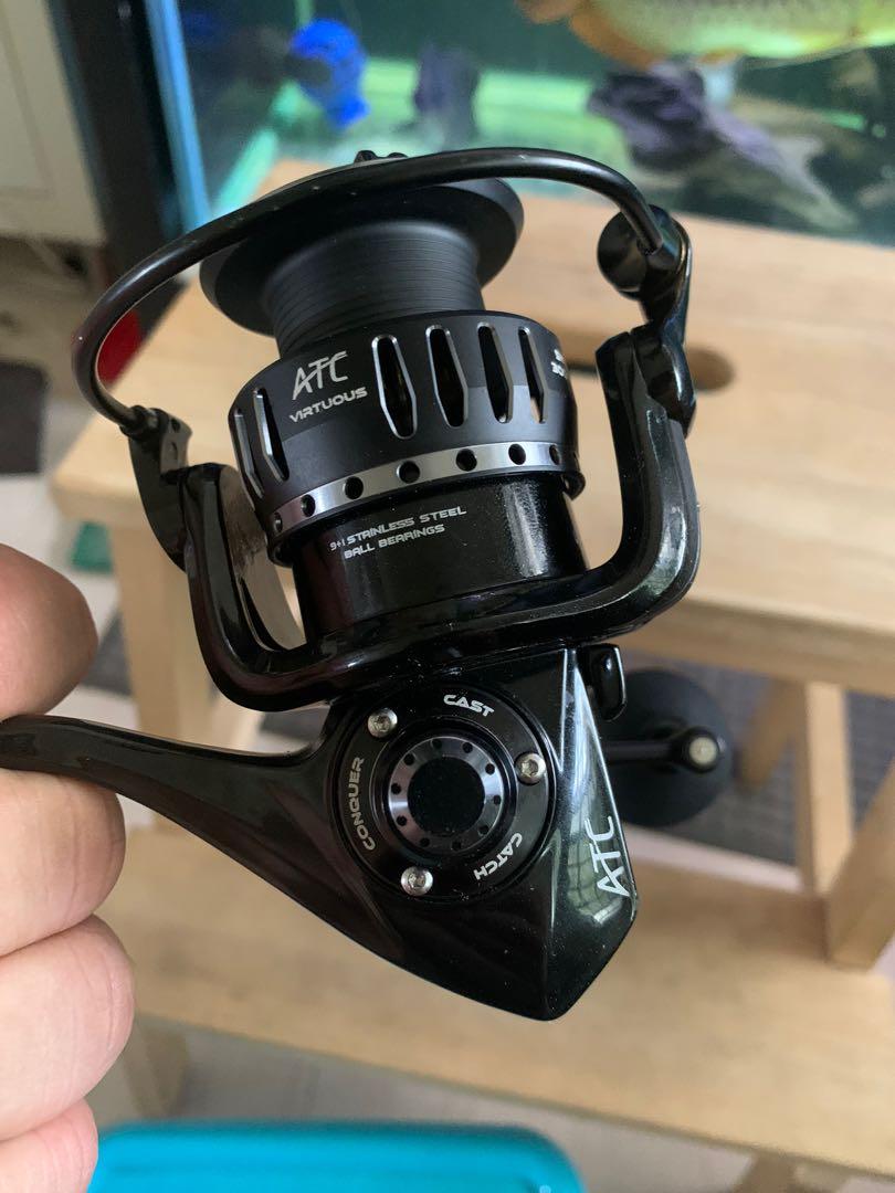 ATC COMBAT SW 3000h with rod, Sports Equipment, Fishing on Carousell