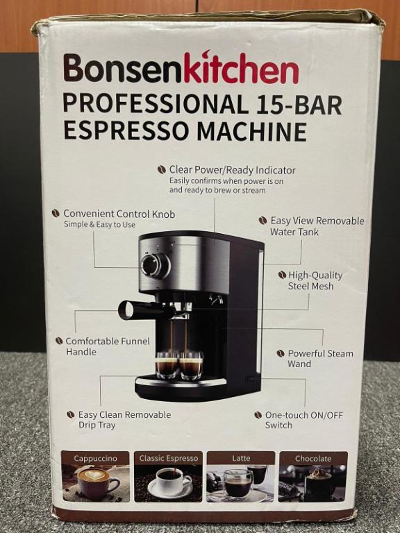 Bonsen kitchen CM8902 Steam Espresso Coffee Maker Machine, TV & Home ...