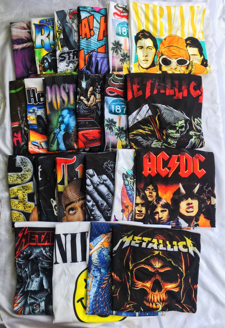 BOOTLEG SHIRTS (Band,Car,Tupac,Joker,Post Malone,Snoop), Men's Fashion ...