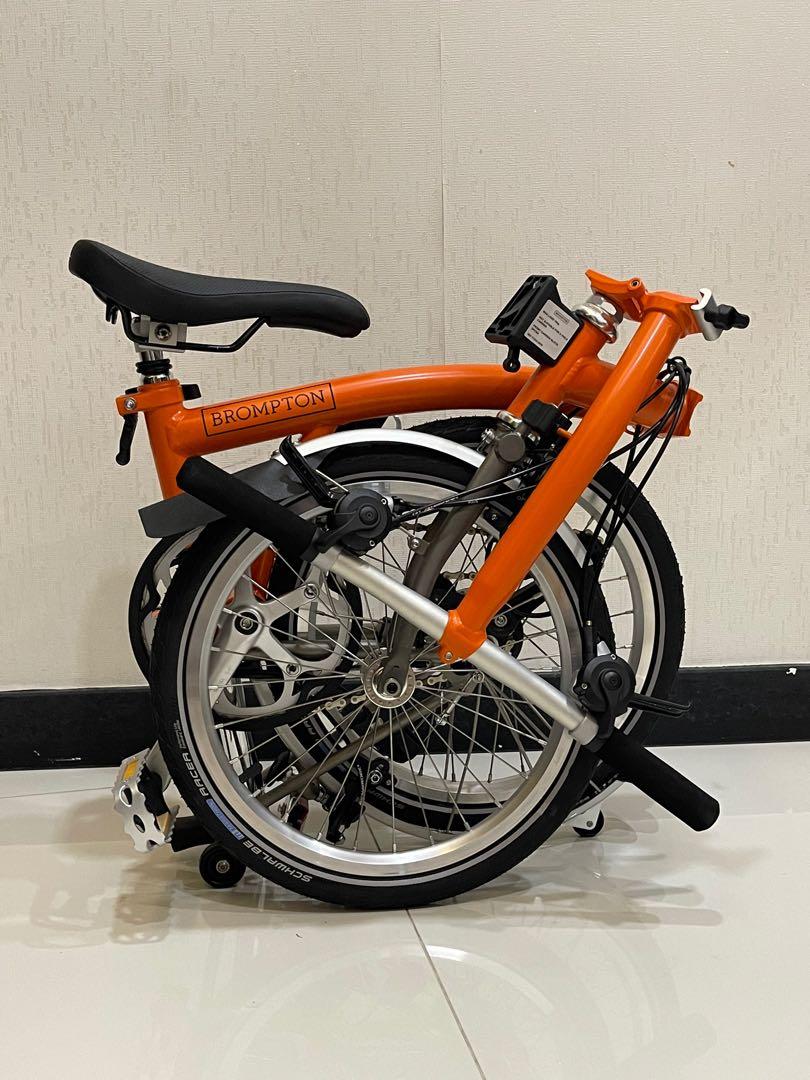 Brompton Orange Superlight S6L-X, Sports Equipment, Bicycles & Parts ...
