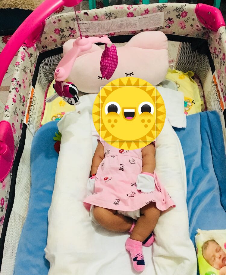 TAKE ALL Bright Starts Crib & Rocking Chair, Babies & Kids, Baby ...