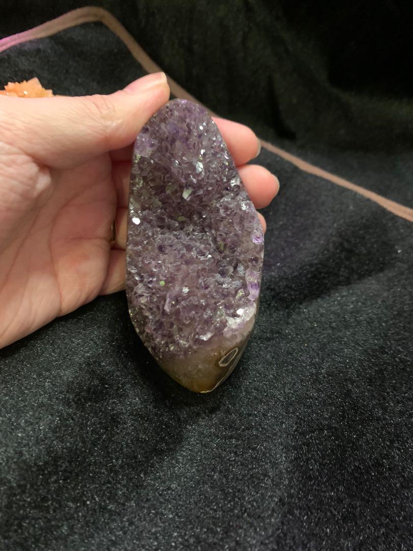 Crystal pair - stalactite and amethyst (durian and mangosteen), Hobbies ...