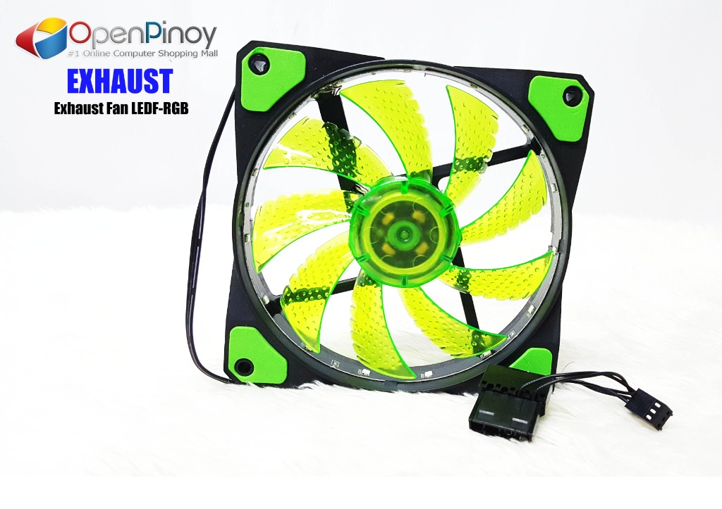 Exhaust Fan LEDF-RGB(Ordinary), Computers & Tech, Parts & Accessories ...