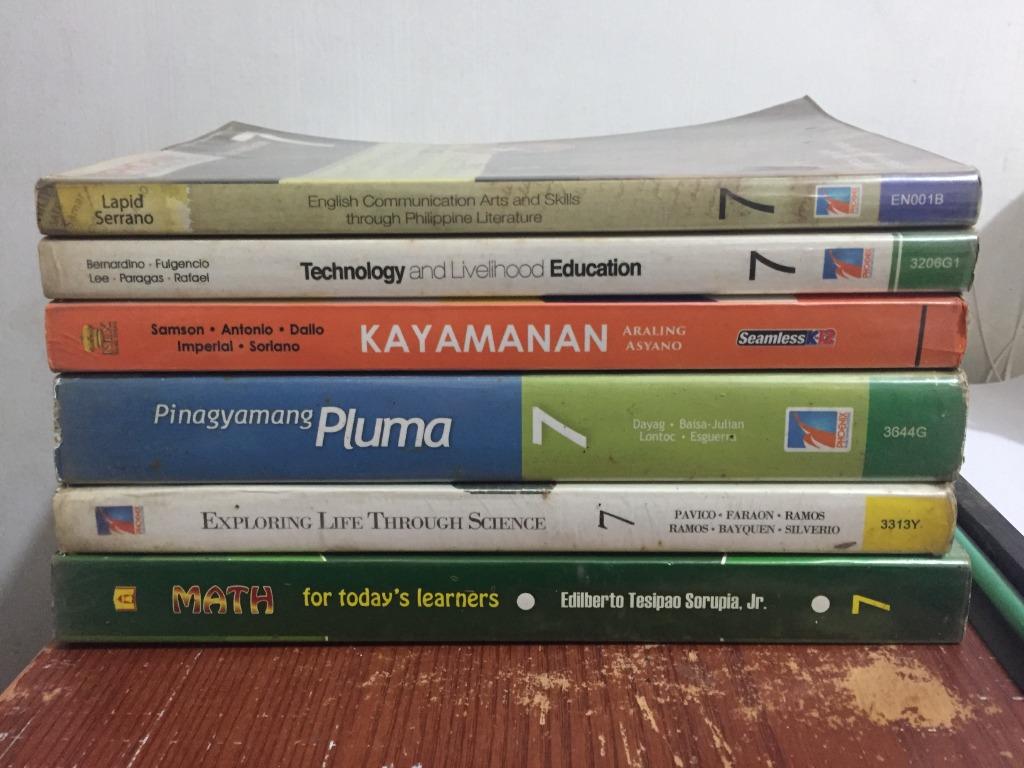 GRADE 7 Books (English, TLE, AP, Filipino, Science, Math) Bundle ...