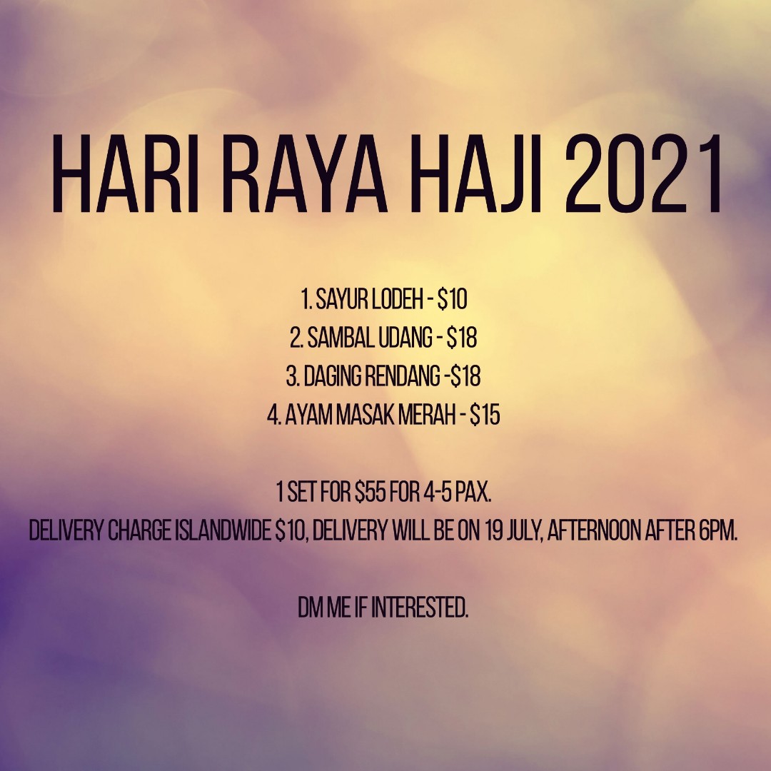 Hari Raya Haji 2021, Food & Drinks, Other Food & Drinks on Carousell