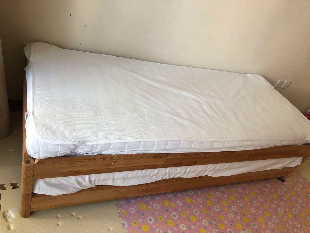 IKEA 2 Smart Stackable Single Beds, Furniture & Home Living, Furniture ...
