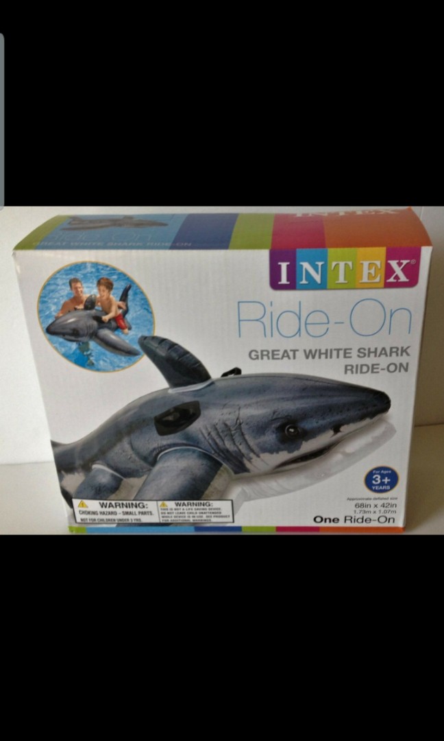 Intex Shark Float and Pump, Sports Equipment, Sports & Games, Water ...