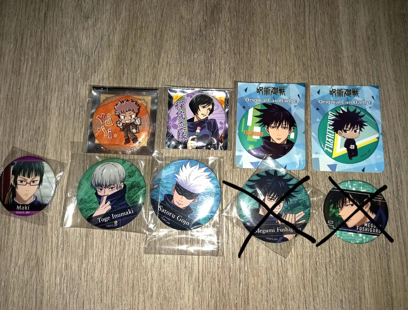 Jujutsu kaisen jjk official badges megumi gojo yuji inumaki maki mai ...