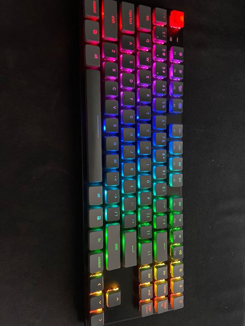 Keychron k1v4 red linear switches RGB, Computers & Tech, Parts ...