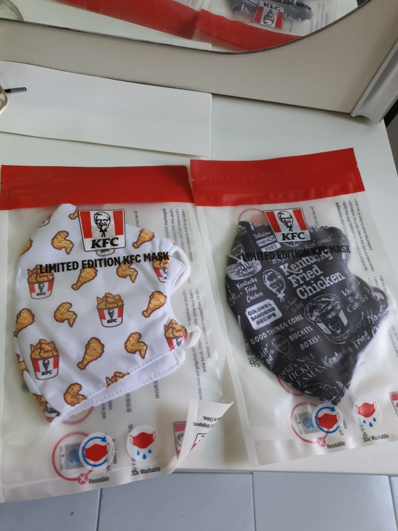 KFC MASK, Health & Nutrition, Face Masks & Face Shields on Carousell