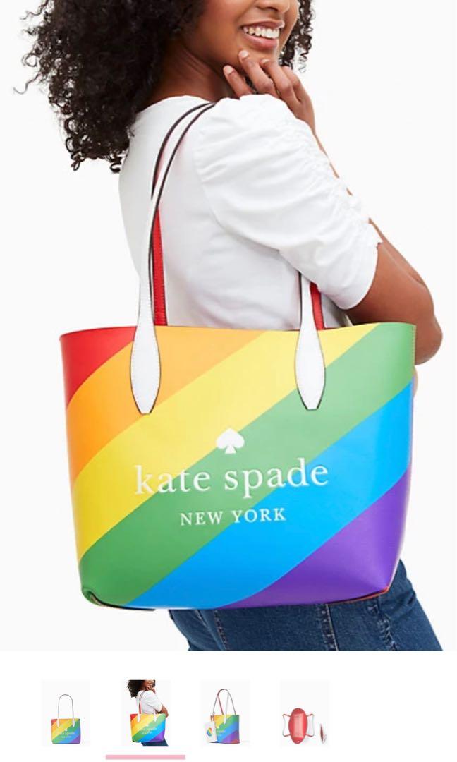 Limited edition rainbow Kate spade tote bag up for snatch!, Women's ...