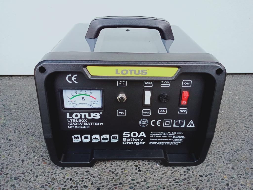 Lotus Battery Charger 12V/24V LTBL50X, Commercial & Industrial ...