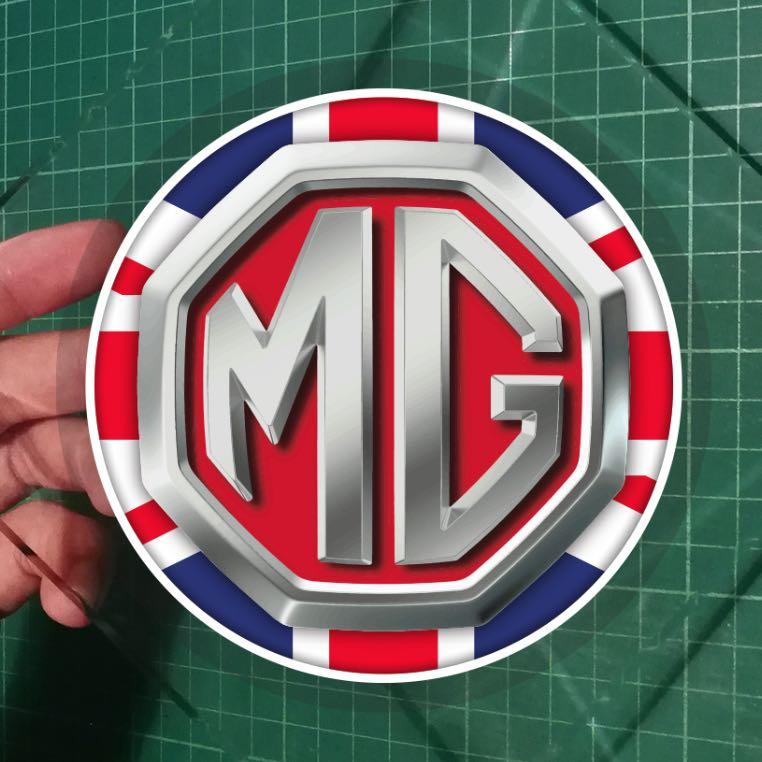 MG Morris Garages . Static Cling Car Decals. 11 cm diameter . Free ...