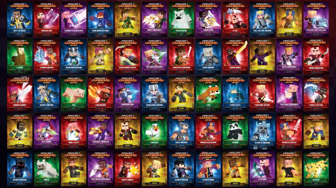 Minecraft Dungeon Arcade Cards, Hobbies & Toys, Toys & Games on Carousell