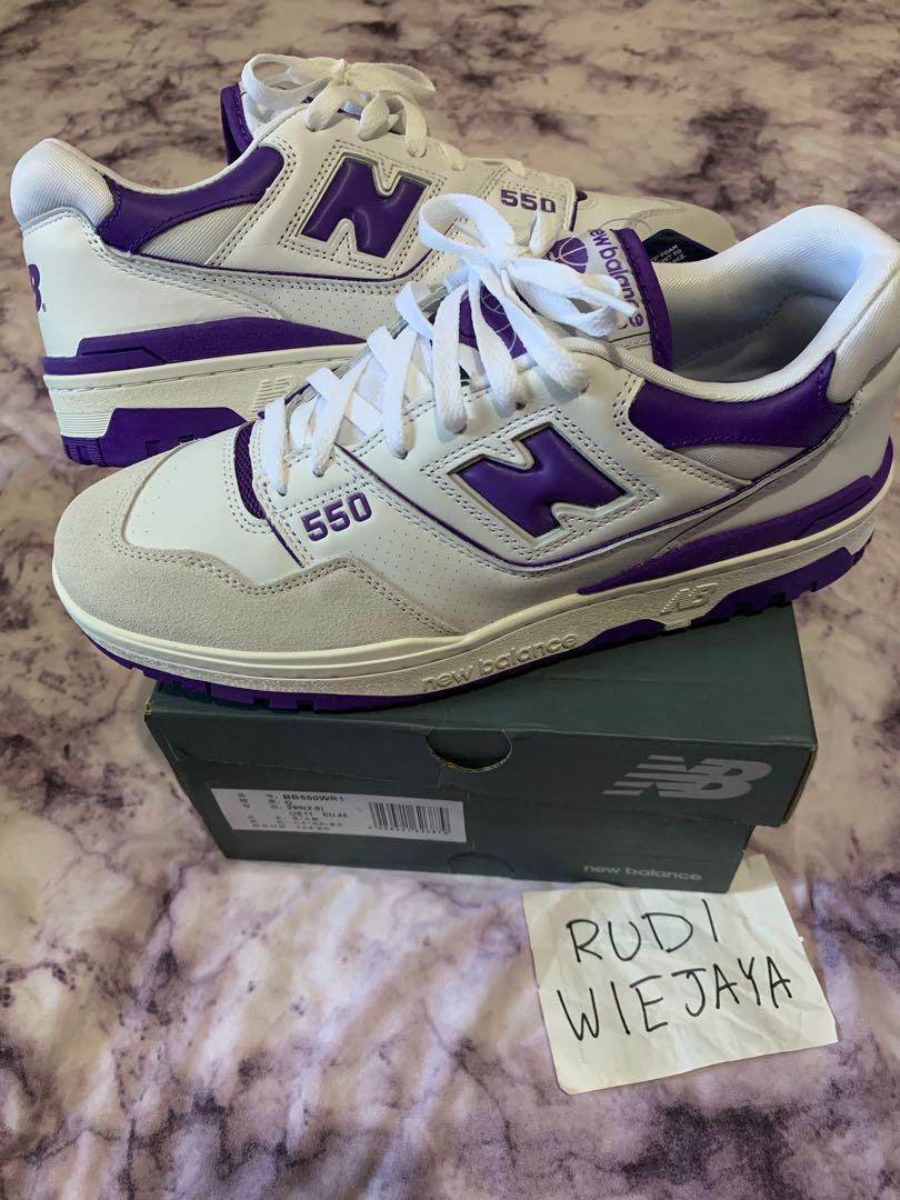 New Balance 550 Purple / White, Men's Fashion, Footwear, Sneakers on ...