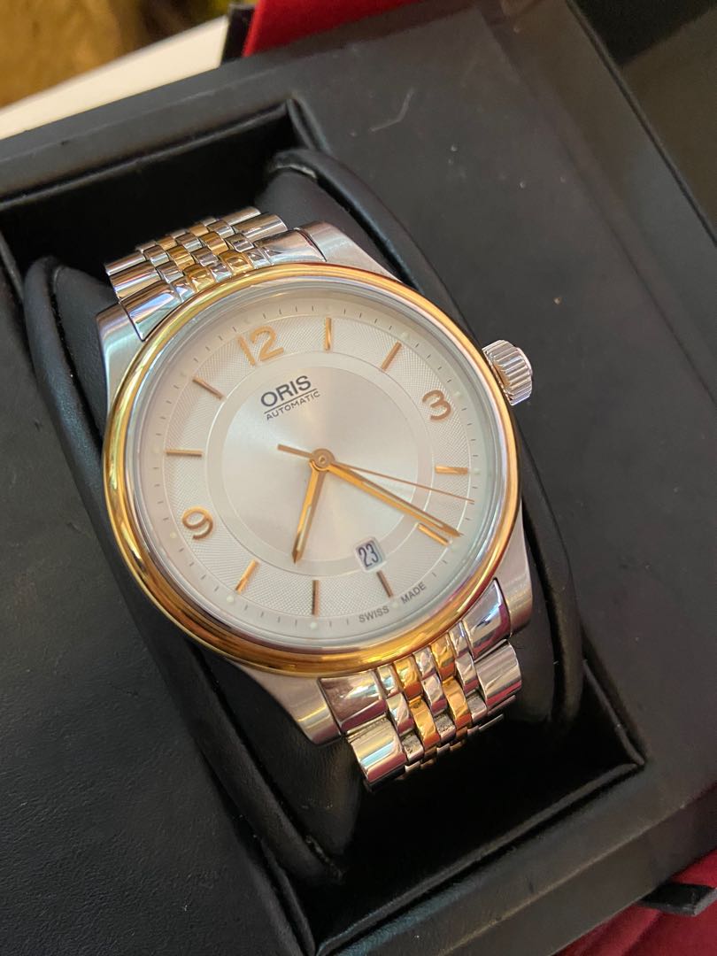 ORIS Classic Date Automatic Silver Dial Men's Watch, Luxury, Watches on ...